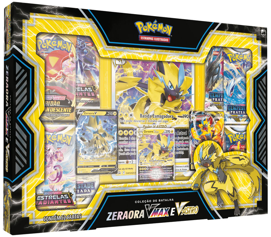 Box Pokémon Coleção de Batalha - Zeraora - VMAX e V-ASTRO